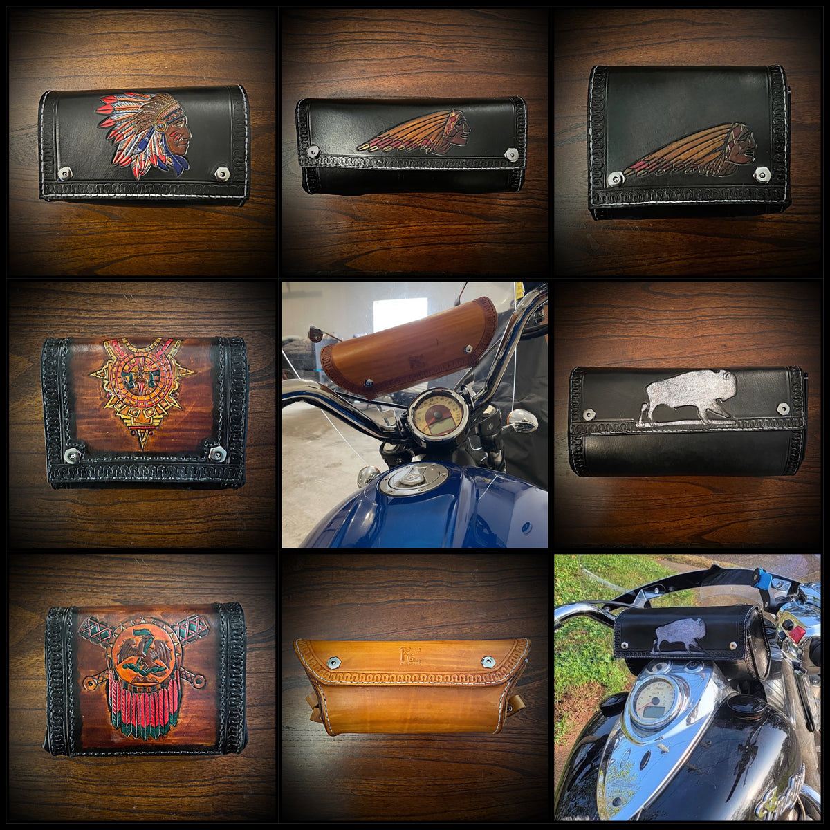Windshield Bags For Motorcycles – Forged Glory Custom Leather Craft