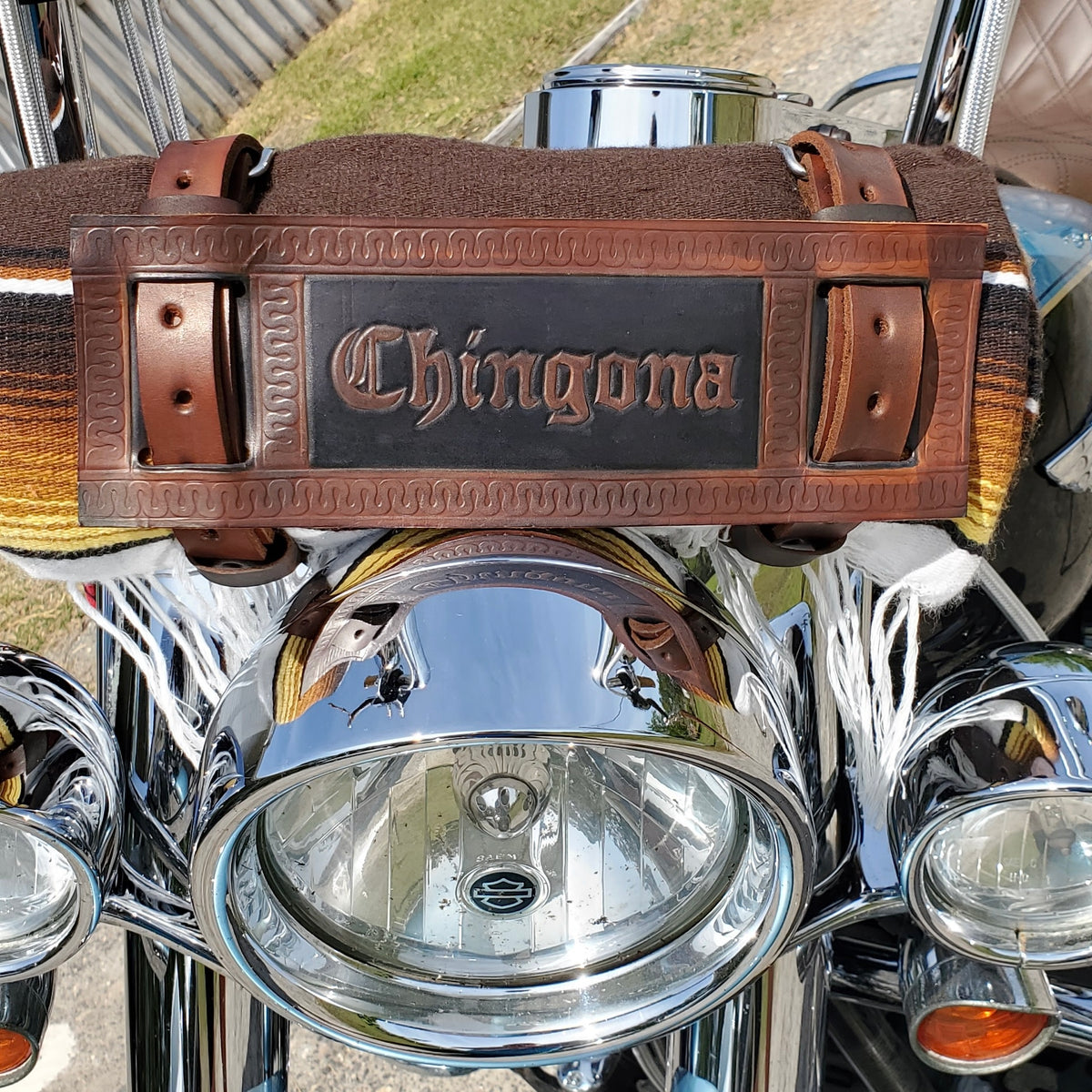 Bedroll for Motorcycles - Chingona – Forged Glory Custom Leather Craft