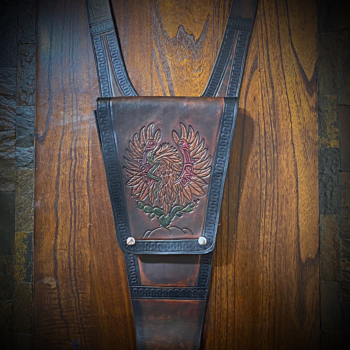Indian Challenger and Pursuit Tank Bib w/ Pouch - Custom Art, Brown ...