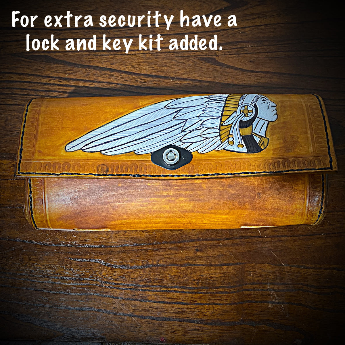 Motorcycle Tool Bag, Large Artabyss Art – Forged Glory Custom Leather Craft