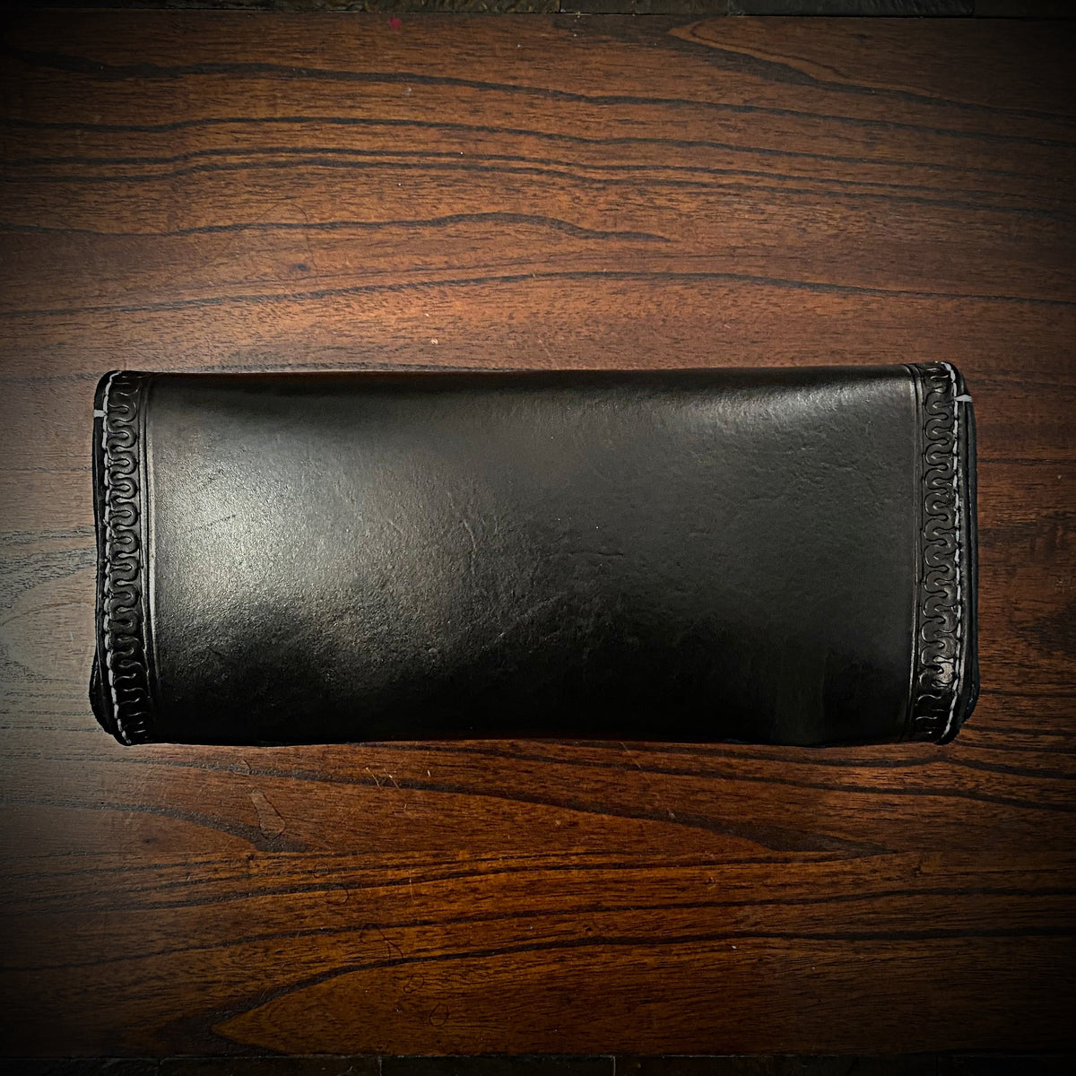 Motorcycle Windshield Bag, Large Bison – Forged Glory Custom Leather Craft