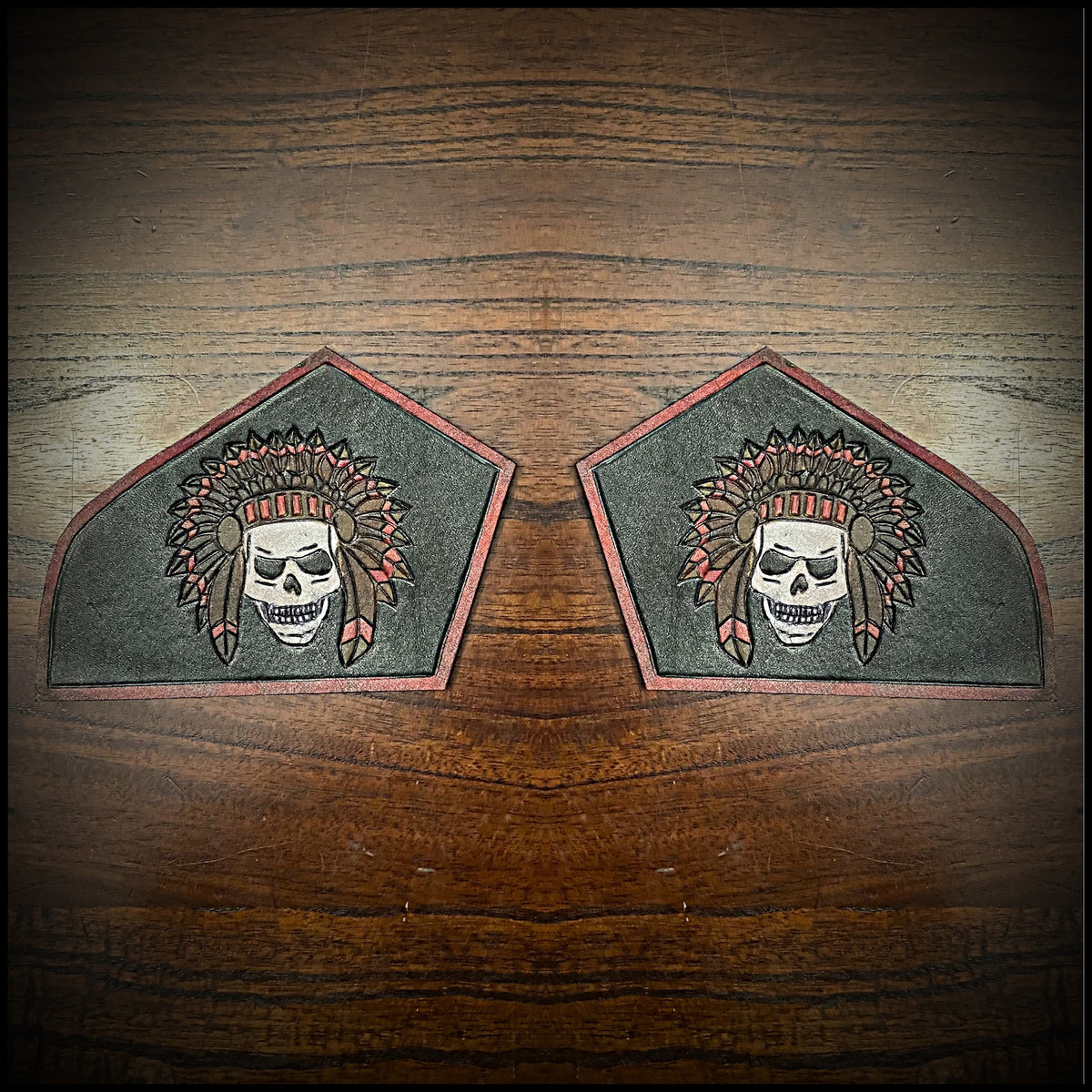 Leather Frame Emblem for the Indian Chief - Custom Art – Forged Glory ...